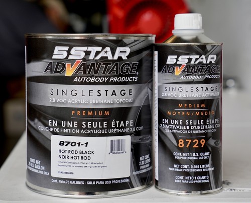 5 Star Advantage Hot Rod Black Single Stage Acrylic Urethane Automotive ...