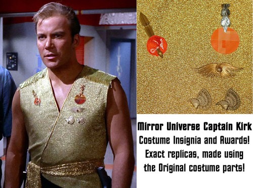 Star Trek Original Series Mirror Uniform Awards Captain Kirk Set | eBay
