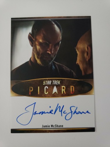 RITTENHOUSE STAR TREK PICARD SEASON 1 JAMIE MCSHANE BORDERED AUTOGRAPH ...