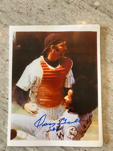 New York Yankees Oscar Gamble autographed 8 x 10 photo w/ Thurman ...