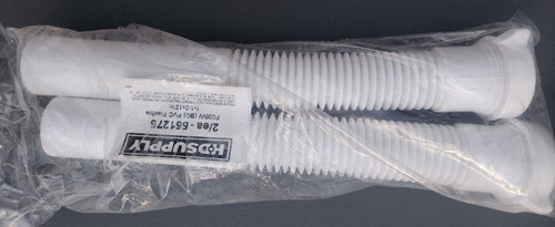 Pvc Tubular Tailpiece Threaded 1-1/2" X 12" Flexible, Package Of 2 | eBay
