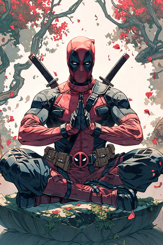 ZEN DEADPOOL Fine Art Print 13x19 Limited to 1 of 30 Marvel Comics ...