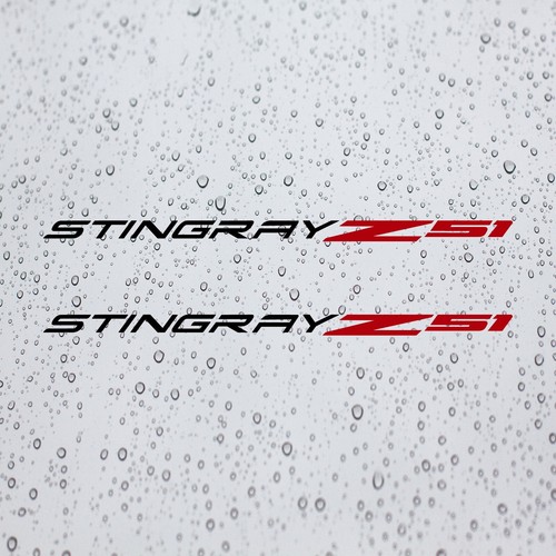 Pair C8 Stingray Z51 Decal Vinyl Sticker for Corvette Sport Cars (2020 ...