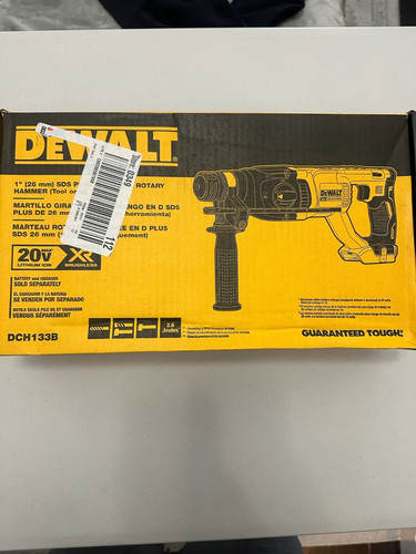 DeWALT 20V MAX Brushless 1" SDS Plus D-Handle Rotary Hammer DCH133B ...