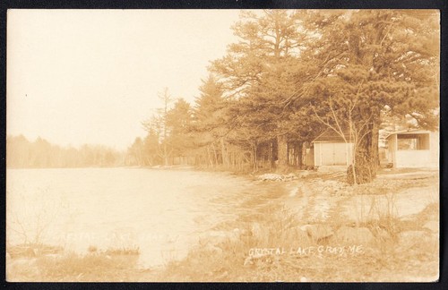 RPPC Crystal Lake Gray Maine Postcard T615 | eBay