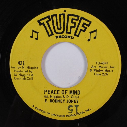 Northern Soul 45 E. RODNEY JONES Peace Of Mind TUFF HEAR a | eBay