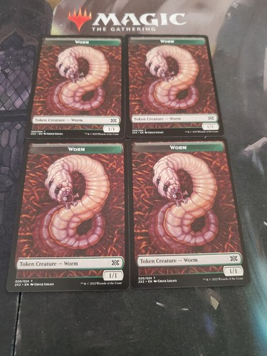 Mtg. 4x Worm Double-Sided Tokens. Double Masters 2022. Nm | eBay