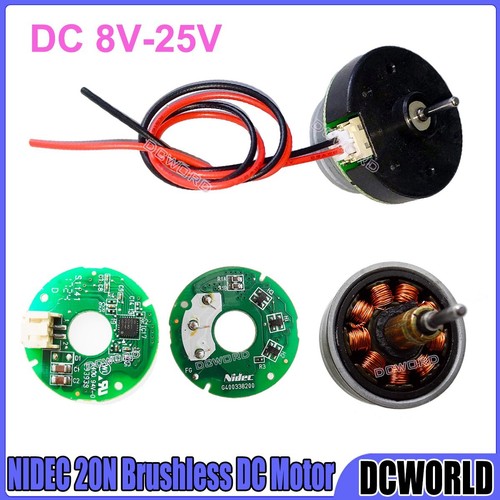 Nidec DC 12V 20N Built-in Drive Outer Rotor Brushless Motor Micro ...