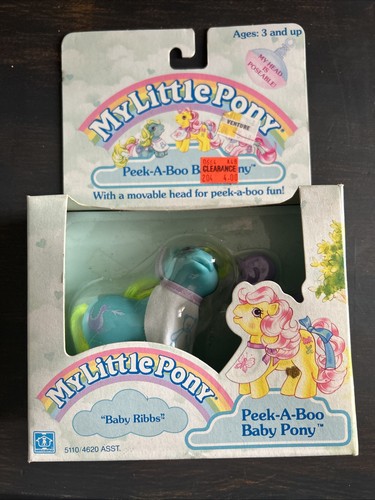 1987 vintage Hasbro MY LITTLE PONY Peek a Boo BABY RIBBS Mint MLP G1 ...