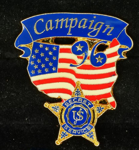 Campaign 96 Secret Service Pin Includes Backing | eBay