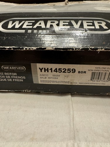 CARQUEST WHEREVER 100% CNC CUT NON DIRECTIONAL FINISH BRAKE ROTOR ...