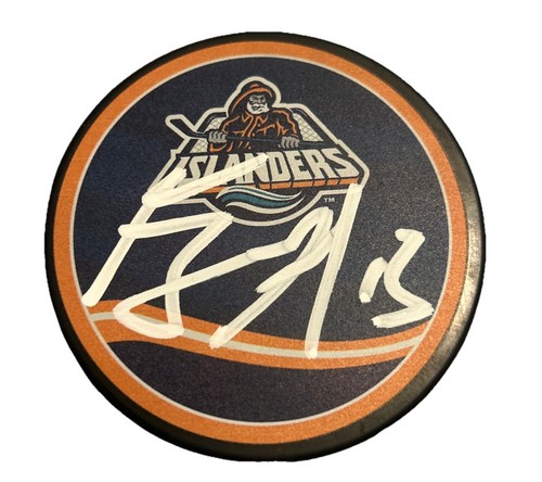 MATHEW BARZAL SIGNED NEW YORK ISLANDERS REVERSE RETRO PUCK AUTOGRAPH | eBay
