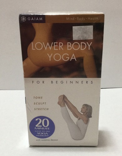 Gaiam Yoga For Beginners Upper & Lower Body VHS 2 Tape Set New In ...