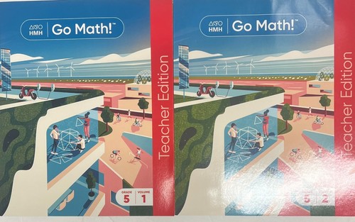 5th Grade 5 Go Math 2023 Teacher Edition Set Volume 1 & 2 | eBay