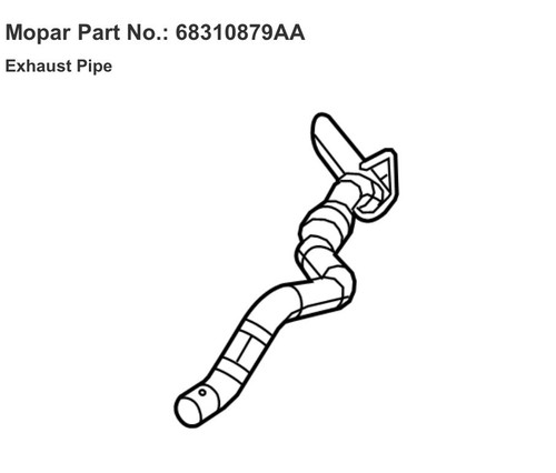 2019-2024 Ram 2500 3500 6.4L Exhaust Tailpipe Resonator 68310879AA OEM ...