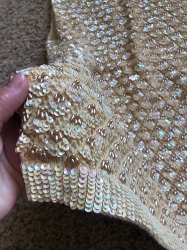 Cyn Les size 38/L? 100% wool beaded sequin tank elegant classic | eBay