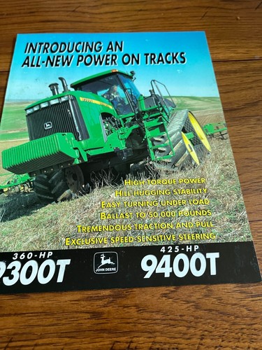 John Deere 9300T 9400T Tractor For 1999 Brochure AMIL21 ver6 | eBay