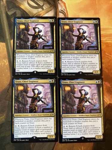 TRUSS, CHIEF ENGINEER x4 mtg NM Unfinity 4 Rare | eBay
