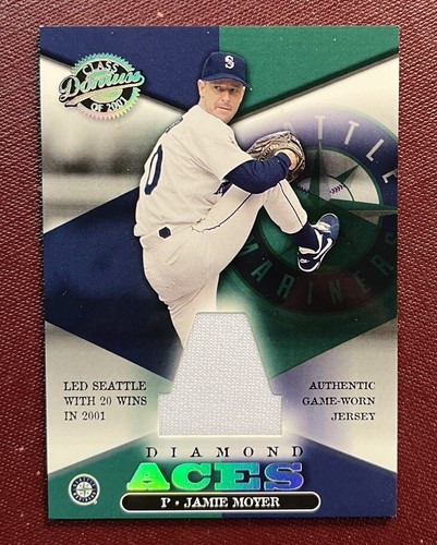 Jamie Moyer 2001 Donruss Diamond Aces Serial # 449/700 Game Worn Jersey ...