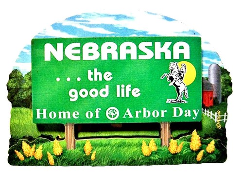 Nebraska State Welcome Sign Wood Fridge Magnet 2 709818994630 | eBay