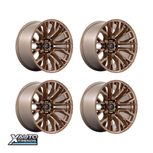Fuel Off-Road D850 Rebar Platinum Bronze Milled 20X9 6X139.7 1mm (Set ...