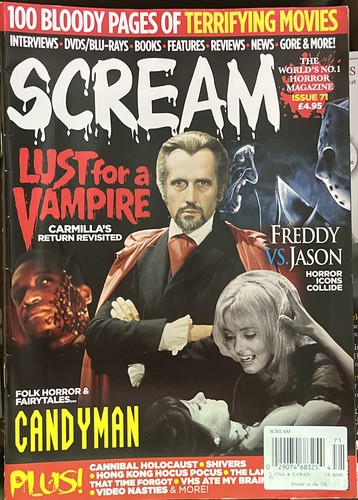 SCREAM MAGAZINE Issue 71 March April 2022 Freddy Vs Jason And Candyman ...
