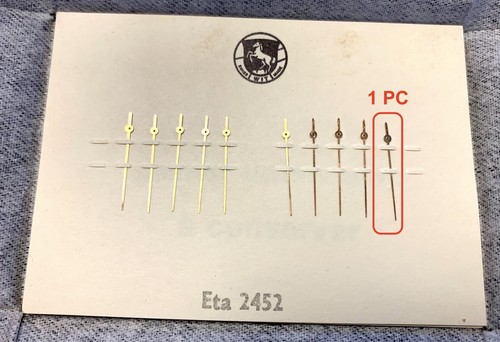 Eta 2452 Nos New 1 PC Unit Hand Lancetta Needle Watch Vintage Old Stock ...