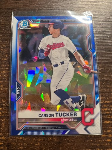 A132,010 - 2021 Bowman Chrome Sapphire Prospects #BCP77 Carson Tucker ...