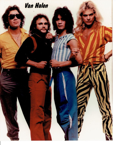 ORIGINAL Early Van Halen Promotional Color 8" X 10" Band Photo 80's | eBay