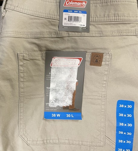 Coleman Men's Pants 38x30 Tear Resistant Stretch Utility Pant 38x30 | eBay