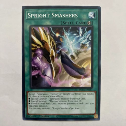 A878 YUGIOH SPELL CARD SPRIGHT SMASHERS POTE-EN057 | eBay