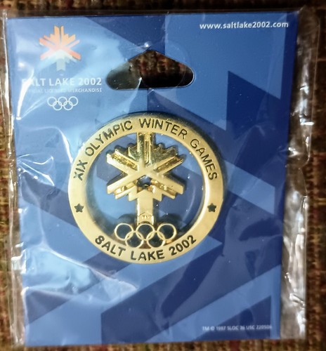 New Salt Lake City 2002 Olympics Silver Snowflake Logo Pin | eBay
