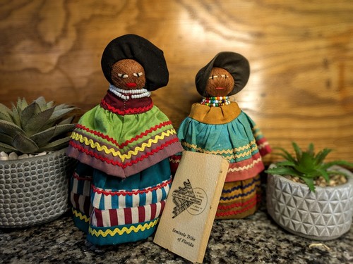 Antique Native American Indigenous Seminole Handmade Palmetto Husk doll ...
