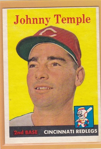 1958 TOPPS BASEBALL JOHNNY TEMPLE #205 REDS NM *70994 | eBay
