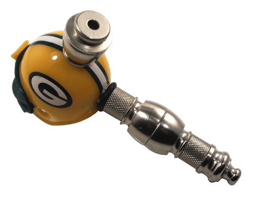 Small Football Helmet & Small Cooling Ball Smoking Pipe of NFL Green ...