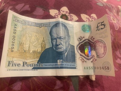 Bank Of England 5 Note for sale | eBay