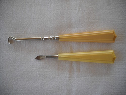 Vintage Celluloid Button Hook and Manicure Tool. | eBay