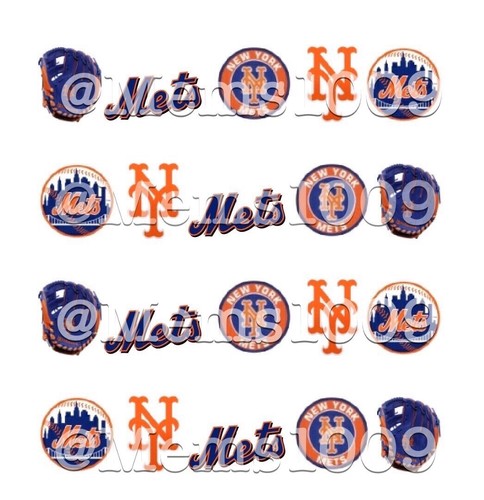NY Mets Nail Art (WATER DECALS) Mets Nail Art Decals | eBay