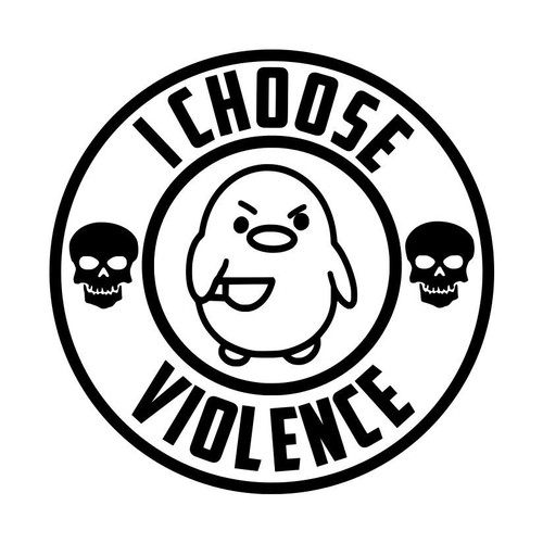 I Choose Violence Duck Decal #1 4.5"x4.5" Choose Color | eBay