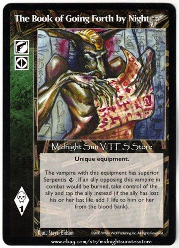 The Book of Going Forth by Night Kindred Most Wanted V:TES VTES Vampire ...