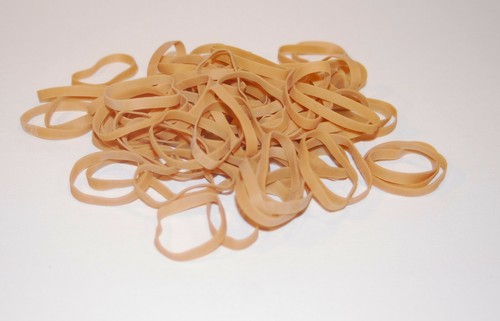 RUBBER TAN BANDS SIZE 1 1/4" X 1/8" FOR SHIPPING BAGS - FISH, SNAILS ...
