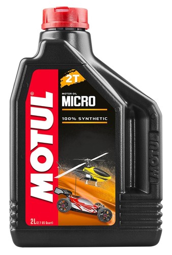 Motul Oil 2T Micro 100% Synthetic 2L / 2.1 quart for model engines ...
