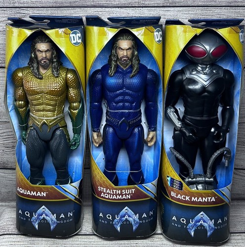 Lot of 3 Aquaman 12 Inch DC Action Figure Aquaman & The Lost Kingdom ...