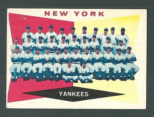 New York Yankees Team 1960 Topps Card #332 | eBay