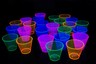 Assorted Neon UV Blacklight Reactive 9oz Party Cups 50ct Glow Party ...