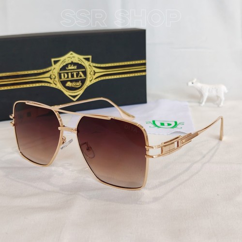 DITA Navigator Sunglasses Gold Frame Brown Gradient Lenses Free Case | eBay