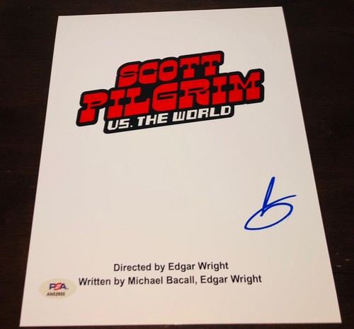 Jason Schwartzman Scott Pilgrim Vs. The World Signed Movie Script Cover ...