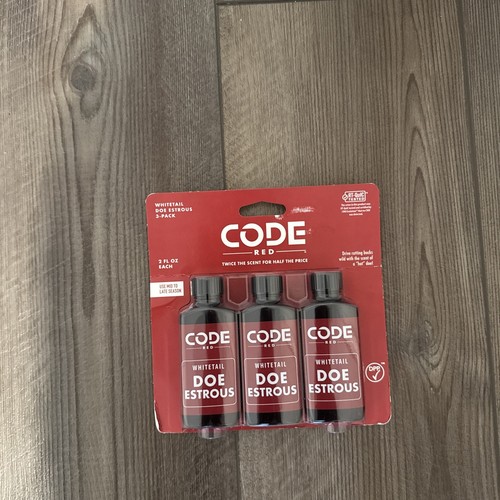 CODE BLUE SCENTS - CODE RED - WHITETAIL DOE ESTROUS - 3 PACK 2 FL OZ ...