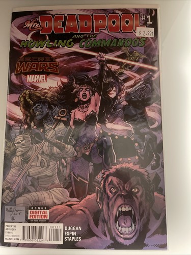 Mrs Deadpool and the Howling Commandos 1 Marvel Comics 2015 Comic Book ...