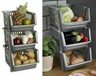 4 Tier Plastic Fruit Vegetable Shelves Rack Basket Kitchen Storage Rack ...